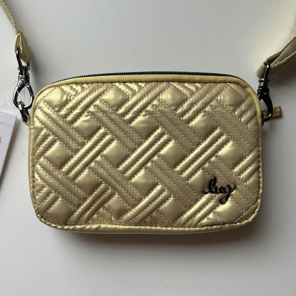 lug | Bags | Lug Coupe 2 Convertible Crossbody Bag Metallic Gold Belt ...